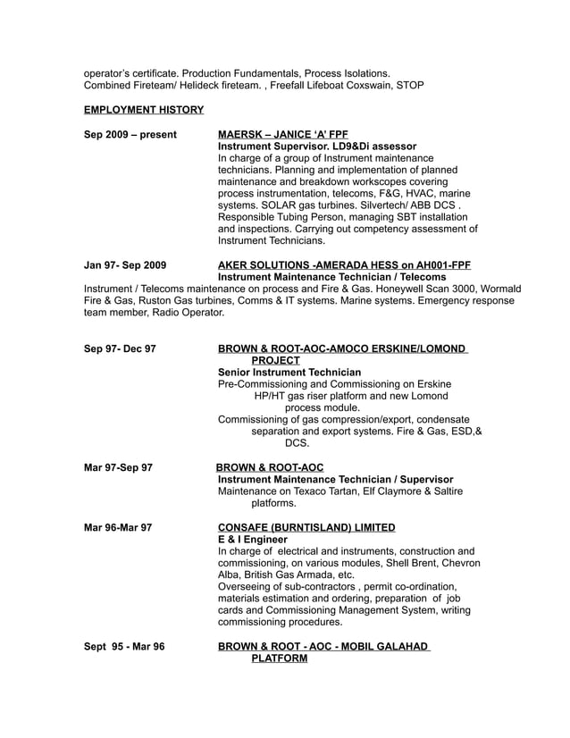 Hugh Cunningham CV | PDF