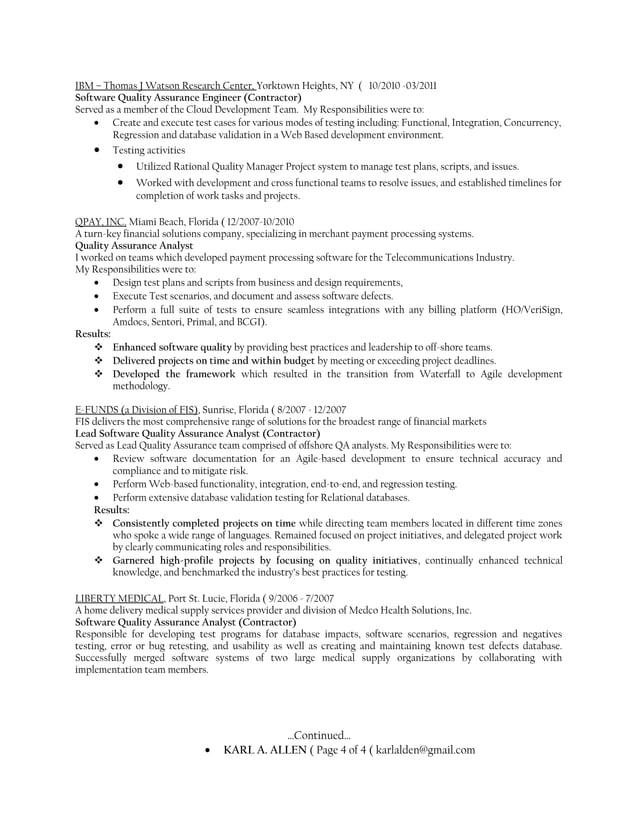 Allen Karl Revised Resume | PDF