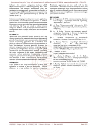 Extreme Computing A Primer | PDF | Operating Systems | Computer Software and Applications