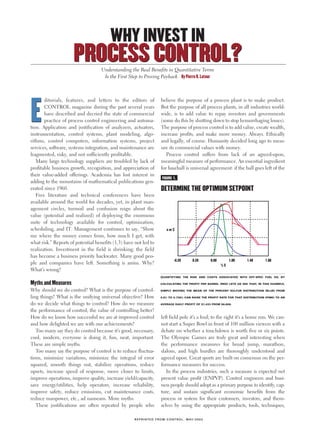 WhyInvestPROCESSCONTROL | PDF | Mechanical and Industrial Engineering ...