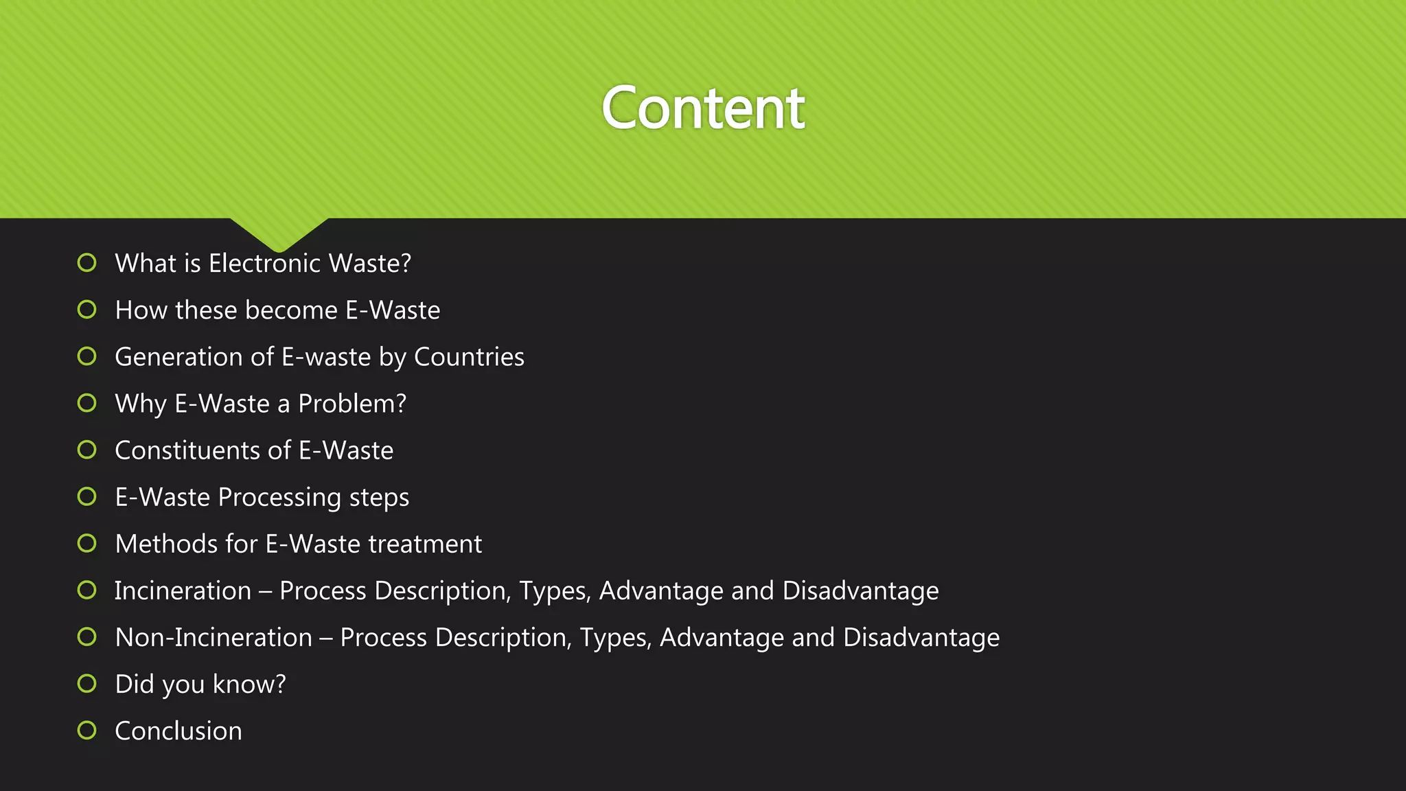 Viable E Waste Treatment - Incineration vs Non Incineration | PPTX