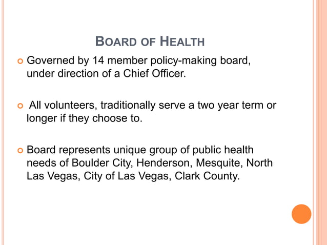 SNHD Project Powerpoint Presentation | PPT