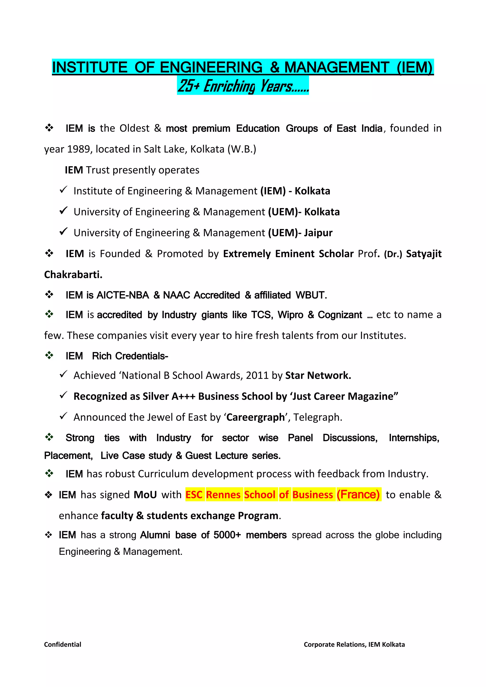 IEM Differentiator | PDF | Professional School | Postgraduate Education