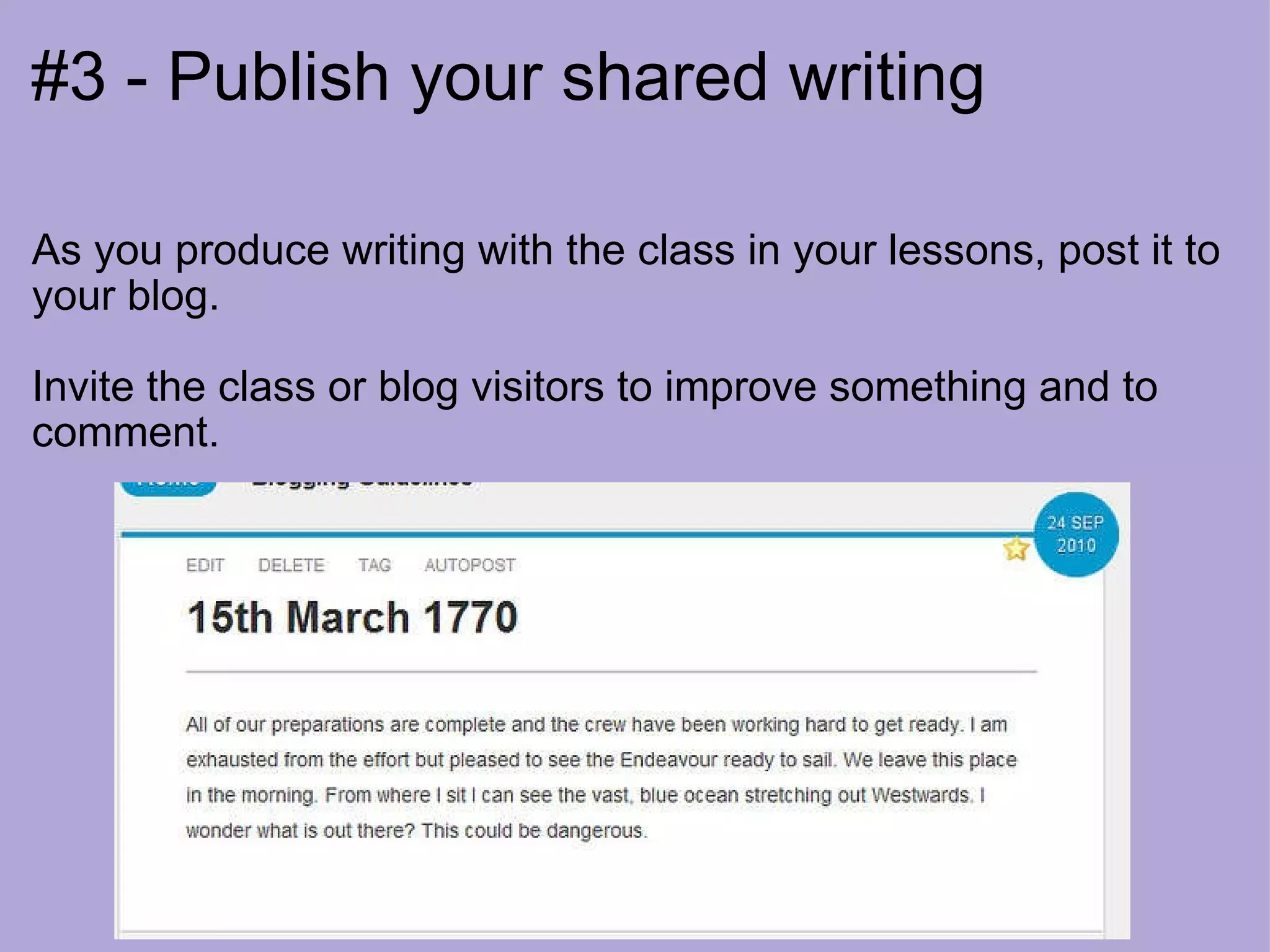 64 interesting ideas for class blog posts | PPT