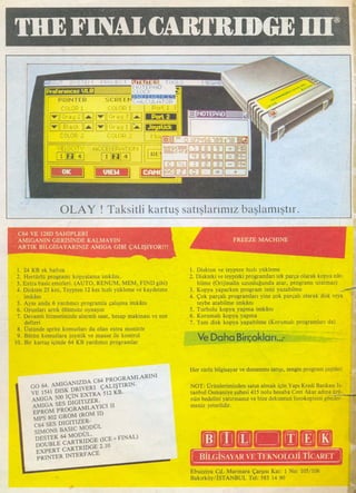 64ler Dergisi - Nisan 1988 - Sayı 01 - Commodore 64 | PDF