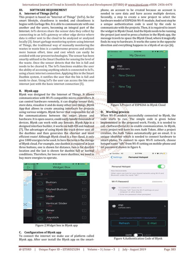 Monitoring Section of IoTs Smart Garbage System | PDF