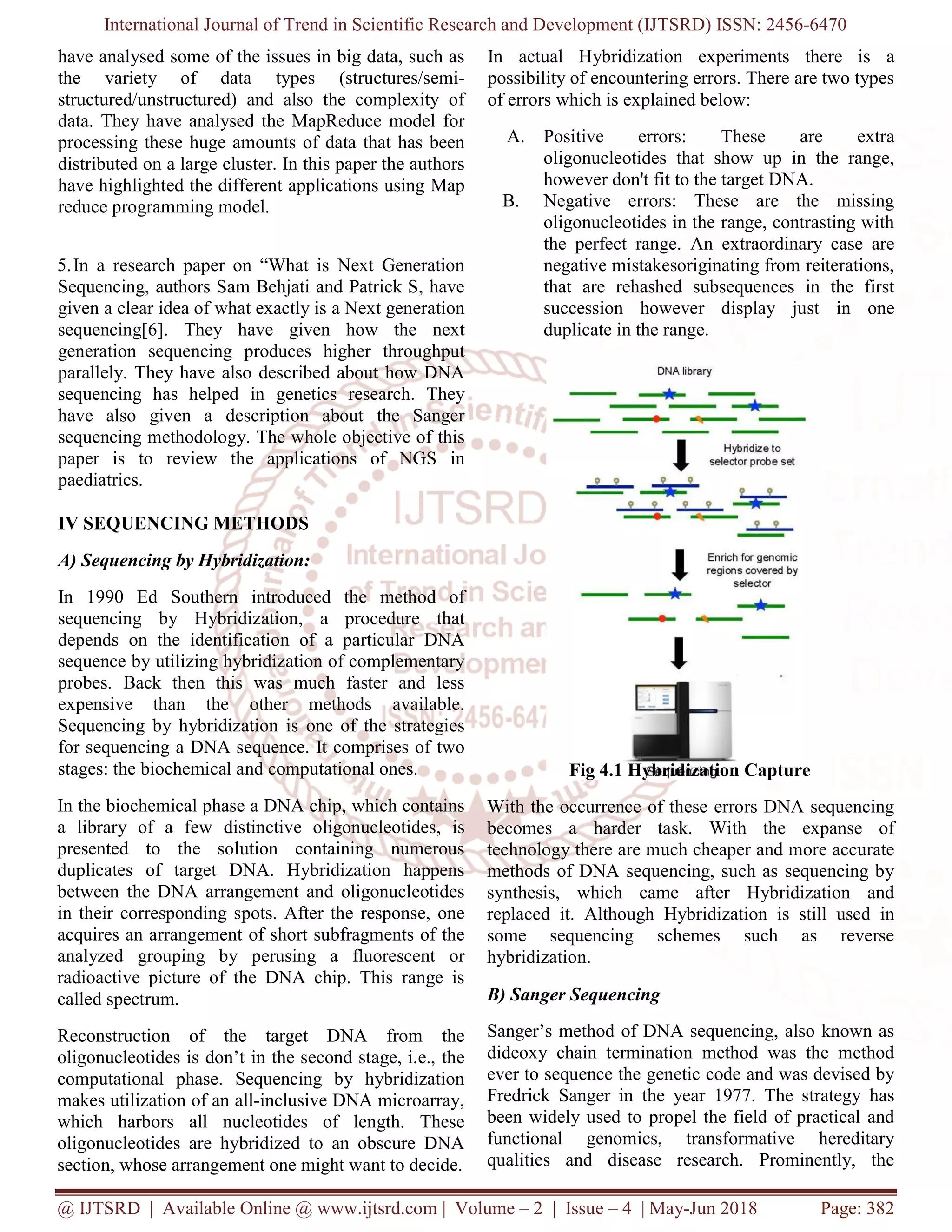 Next Generation Sequencing in Big Data | PDF