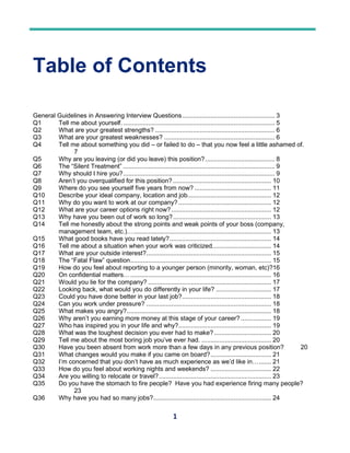 64 QUESTIONS - ASKED IN INTERVIEWS.pdf | Resume Writing and Advice ...