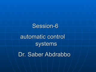 automatic control systems stability analysis .ppt