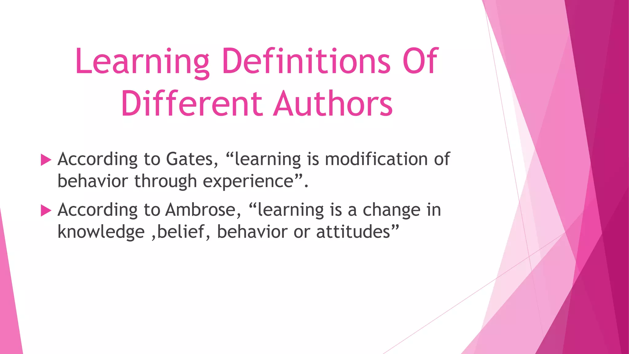 Theories of Learning | PPTX