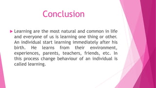 Theories of Learning | PPTX