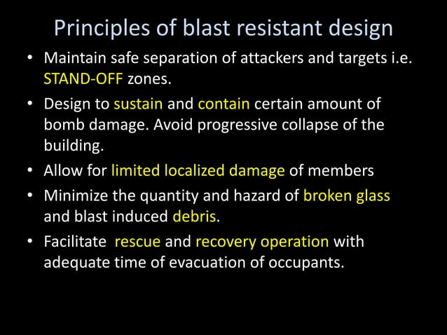 blast resistant structures | PPTX | Civil Engineering Industry | Industries