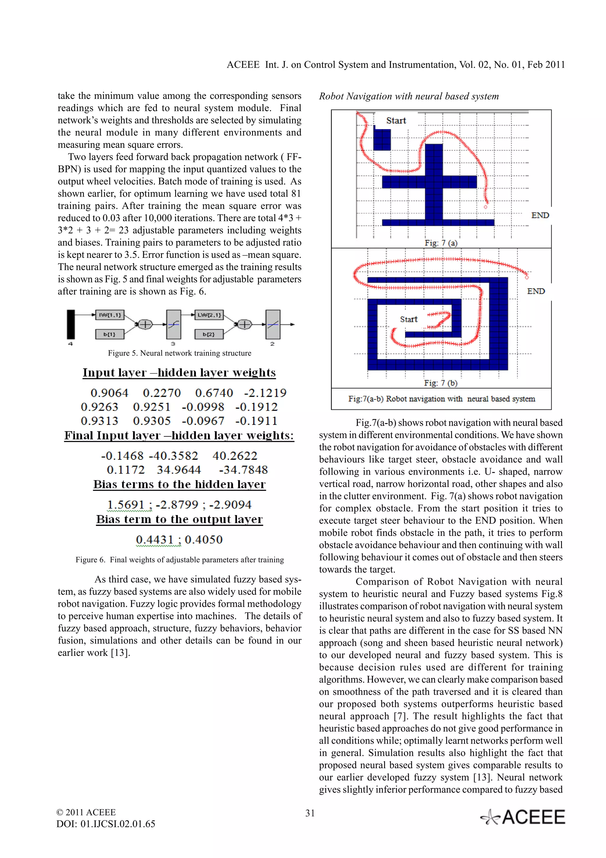 Optimally Learnt, Neural Network Based Autonomous Mobile Robot Navigation System | PDF | Physics ...