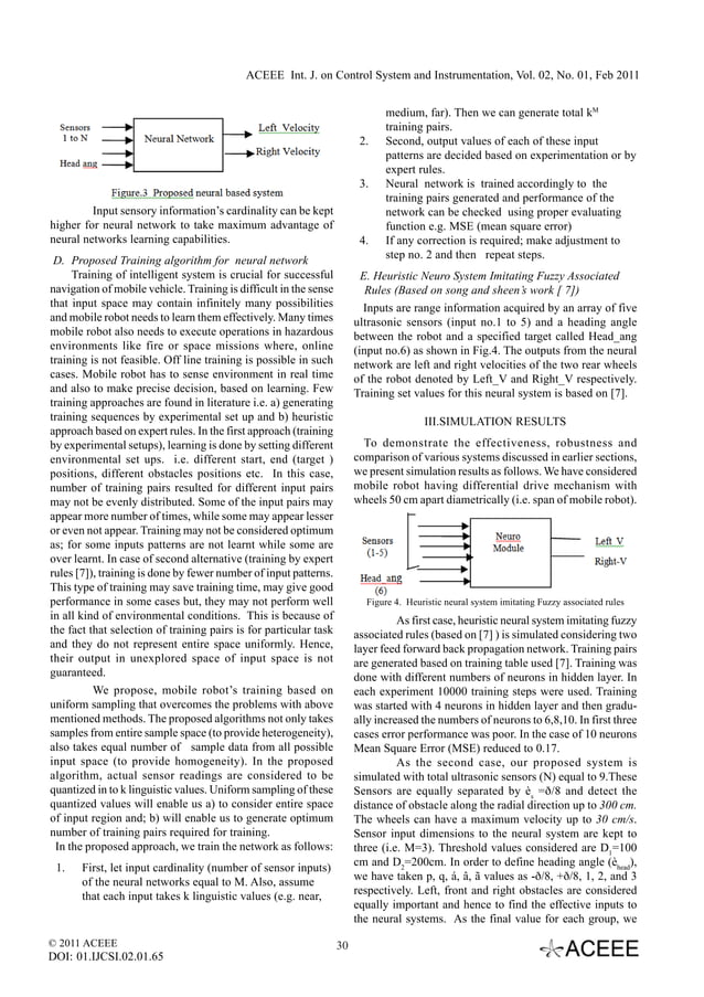 Optimally Learnt, Neural Network Based Autonomous Mobile Robot Navigation System | PDF | Physics ...