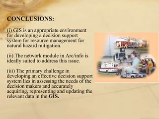 GIS in emergency management | PPTX