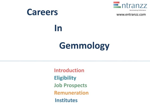 65.careers in gemmology | PPT