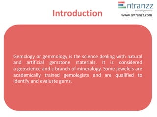 65.careers in gemmology | PPTX | Careers