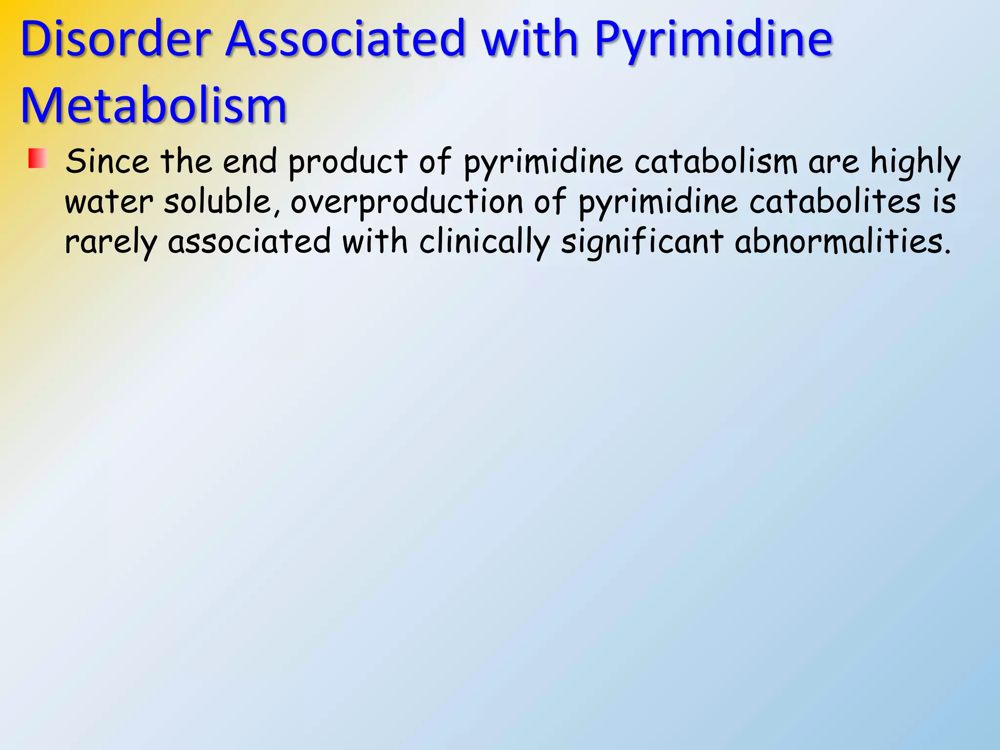 Pyrimidine Synthesis and Degradation | PDF