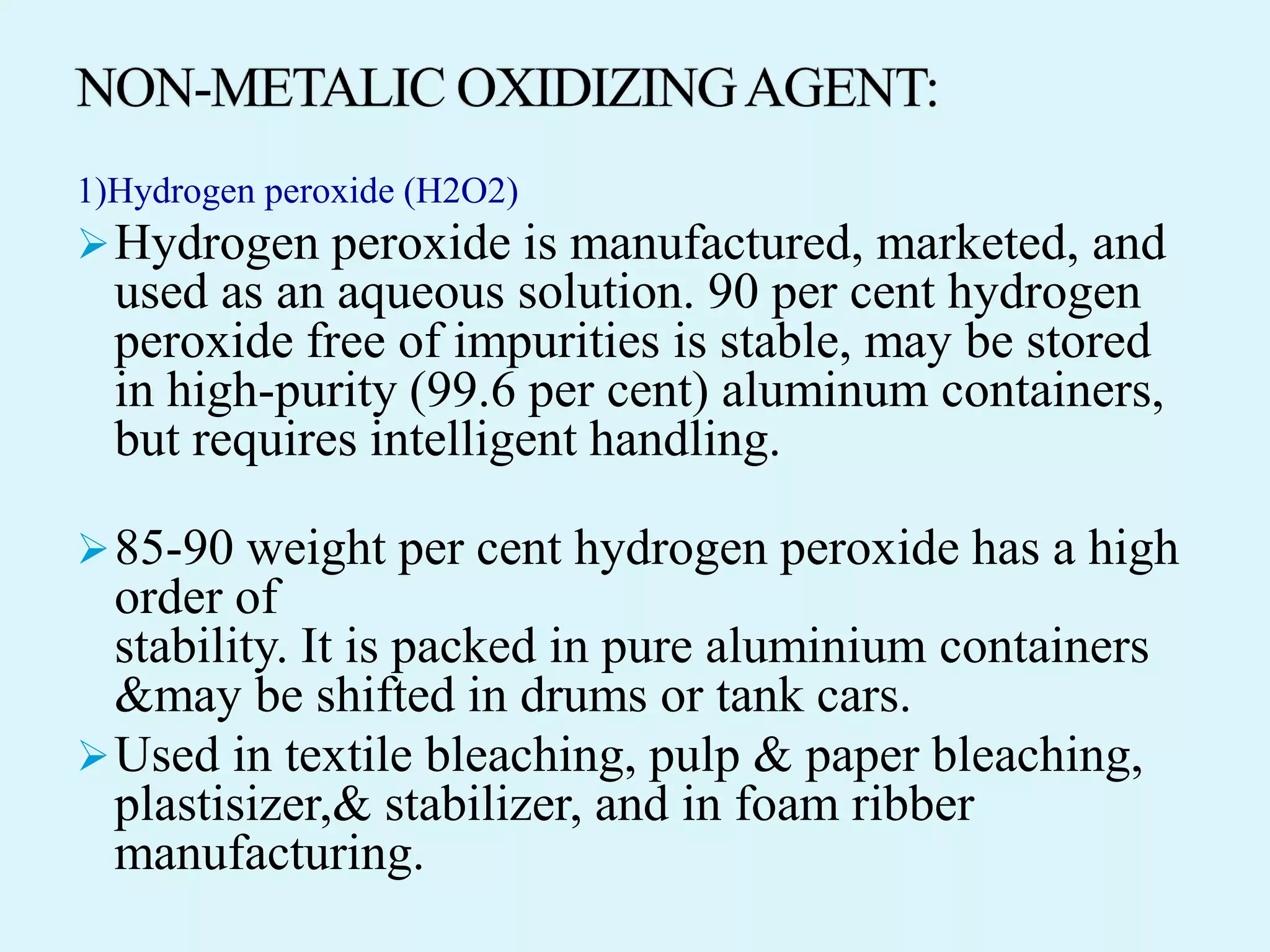 OXIDATION [PHARMACEUTICAL PROCESS CHEMISTRY] | PPTX
