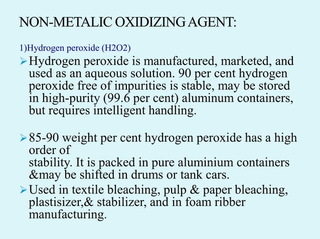 OXIDATION [PHARMACEUTICAL PROCESS CHEMISTRY] | PPTX | Chemistry | Science