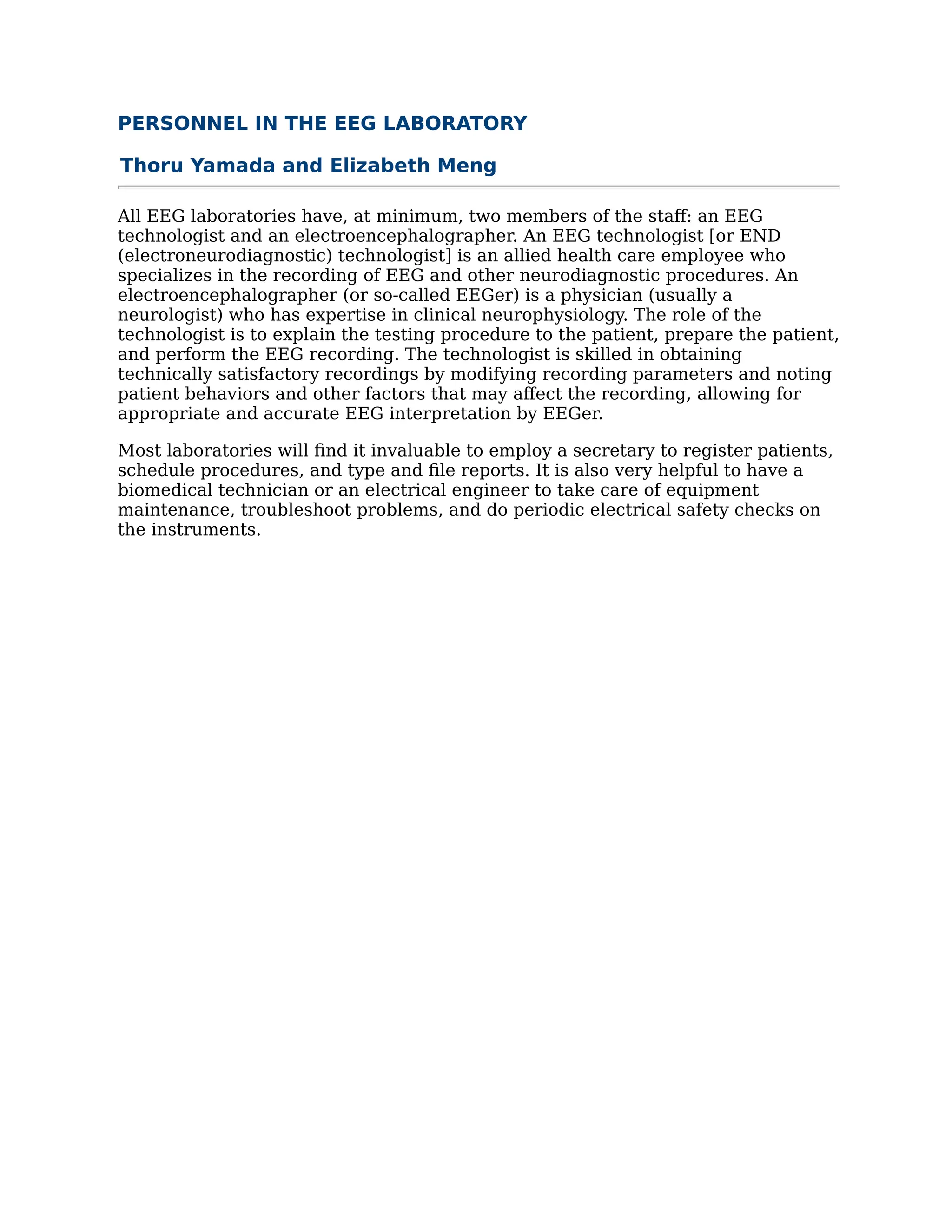 Practical Guide for Clinical Neurophysiologic Testing: EEG | PDF