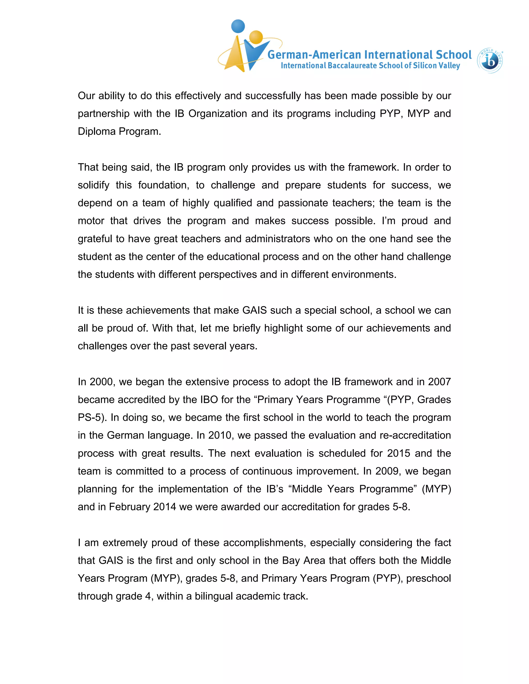 25th Anniversary Speech | PDF