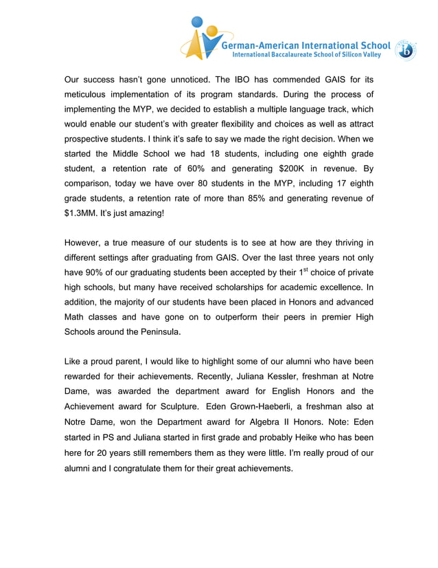 25th Anniversary Speech | PDF