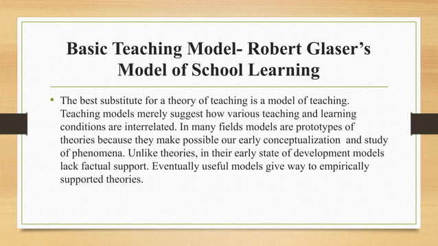 Models of Teaching | PPT
