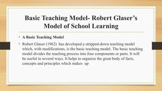 Models of Teaching | PPTX | Primary Education | Education