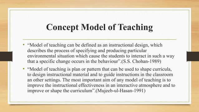 Models of Teaching | PPT