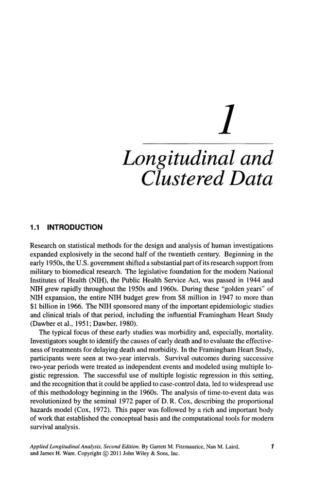 Applied Longitudinal Analysis 2nd Edition | PDF