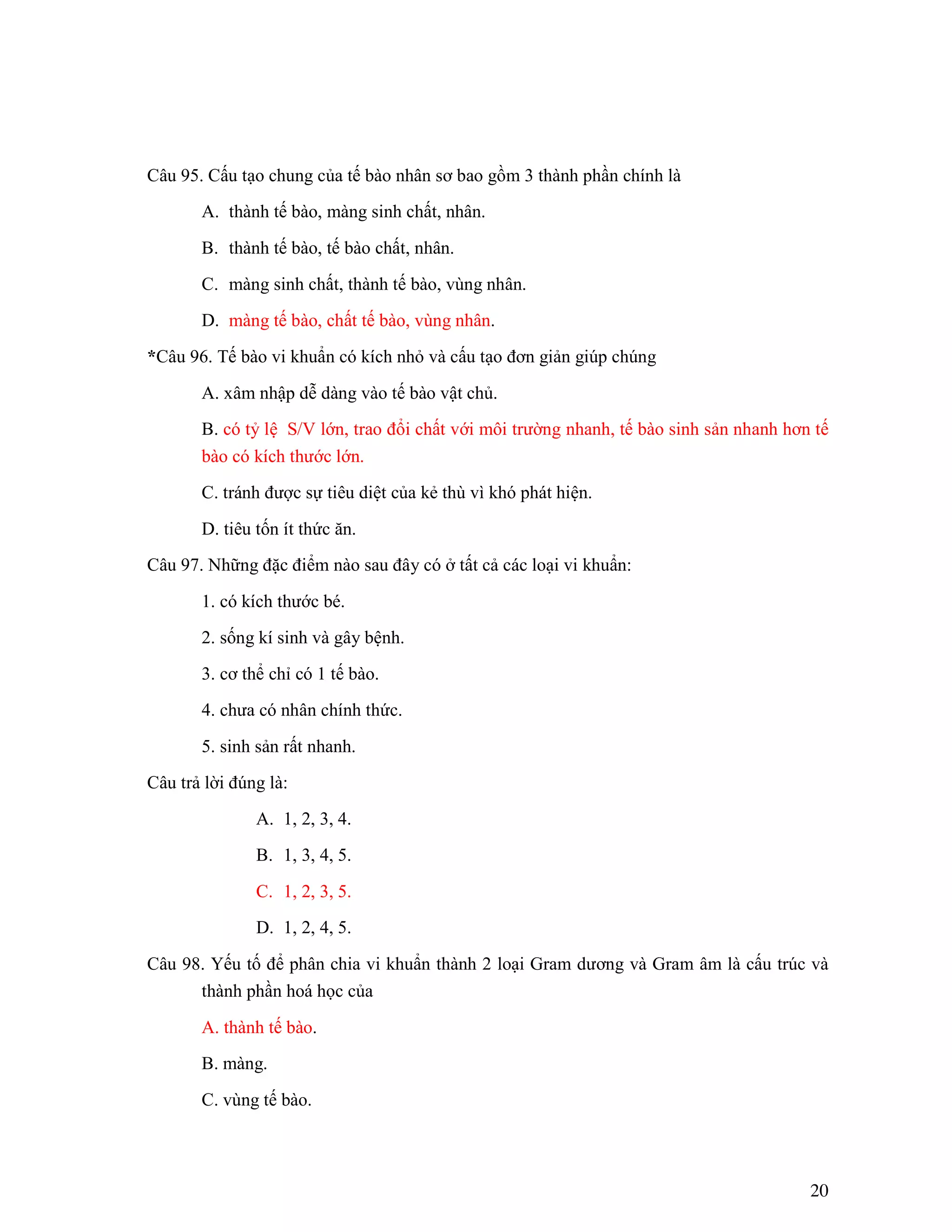 650 cau trac-nghiem-sinh-10 | PDF