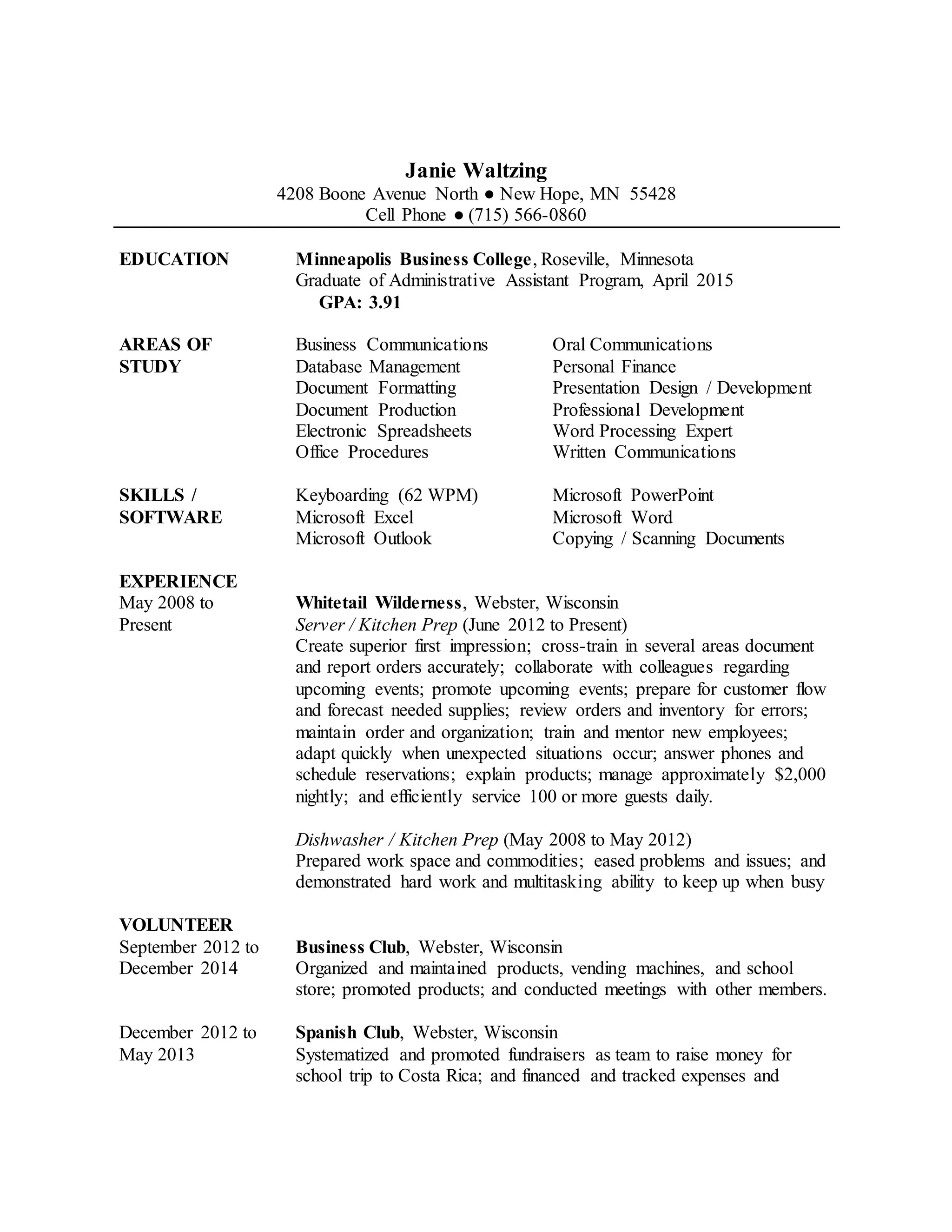 JW Resume | PDF