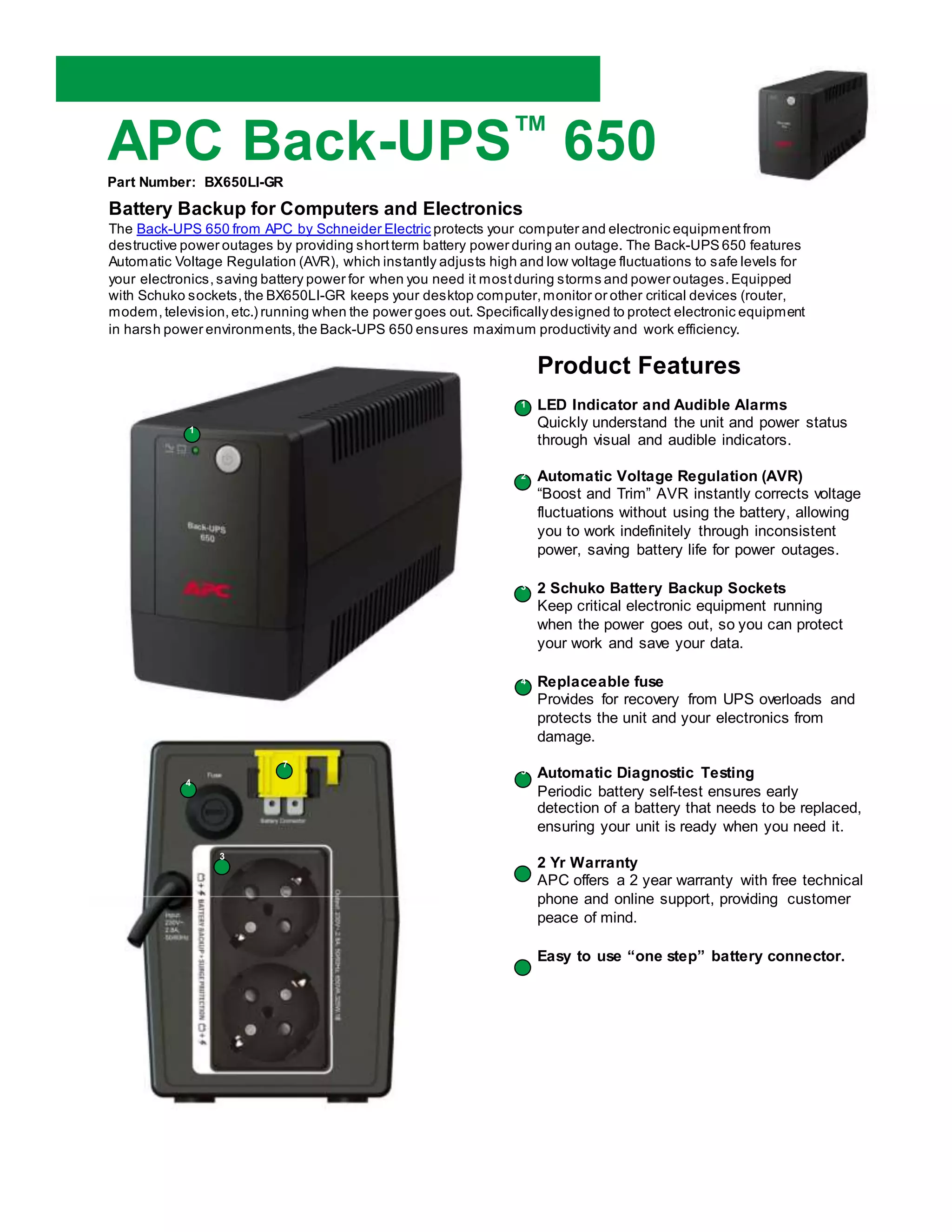 650 va apc back up edited | DOCX
