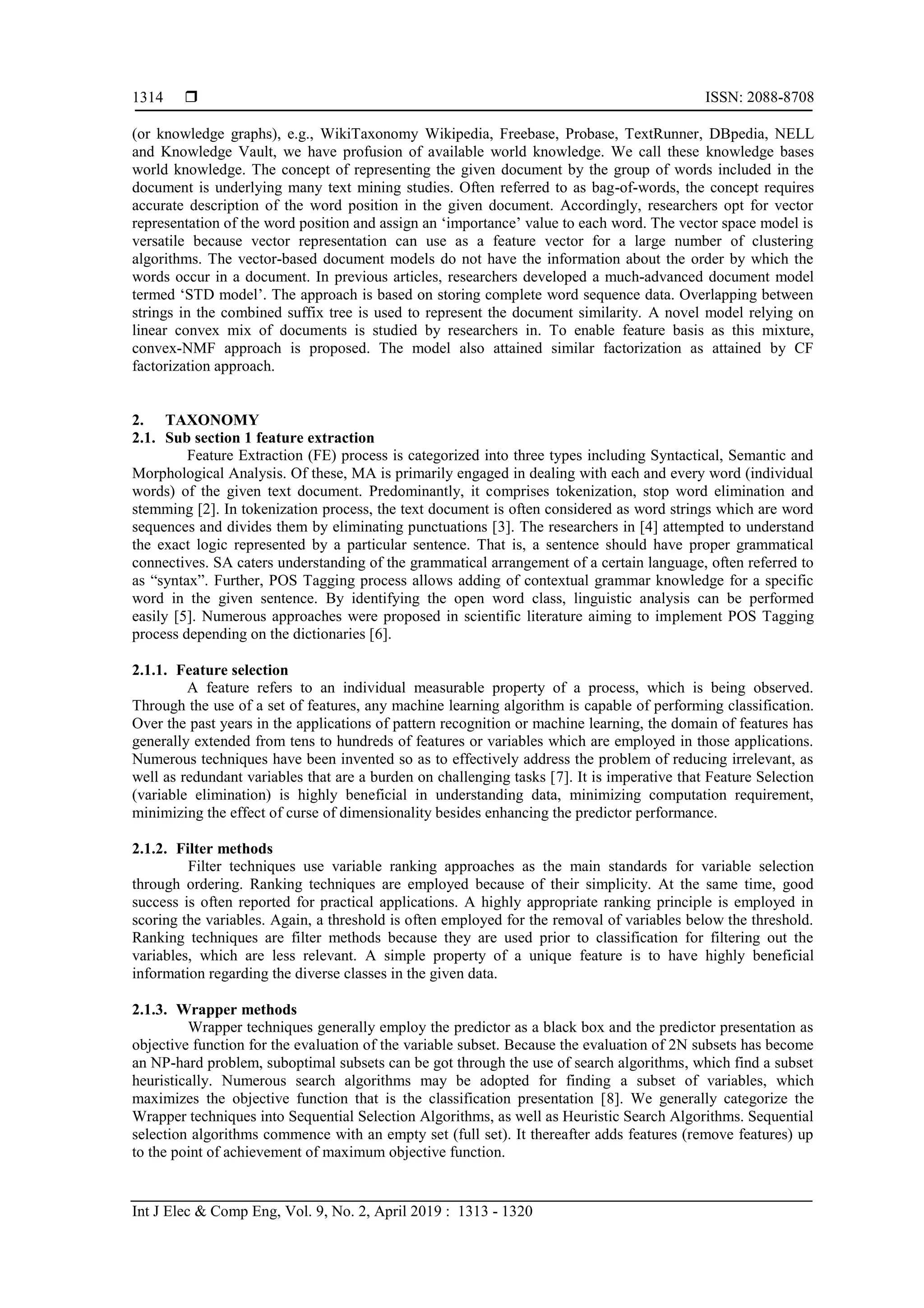 Feature Selection Optimization And Clustering Strategies Of Text Documents Pdf