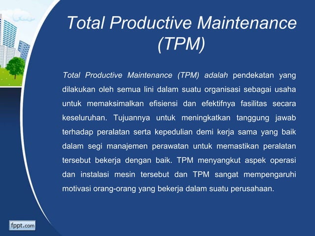 Total Productive Maintenance | PPT