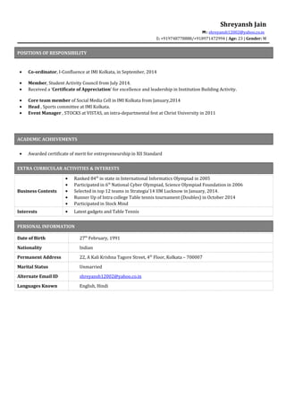 Shreyansh jain | PDF