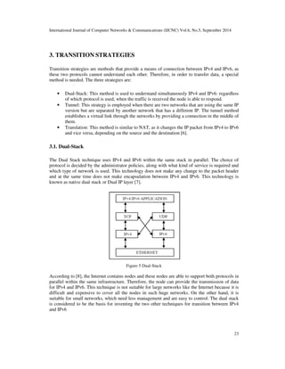 ANALYSIS OF IPV6 TRANSITION TECHNOLOGIES | PDF