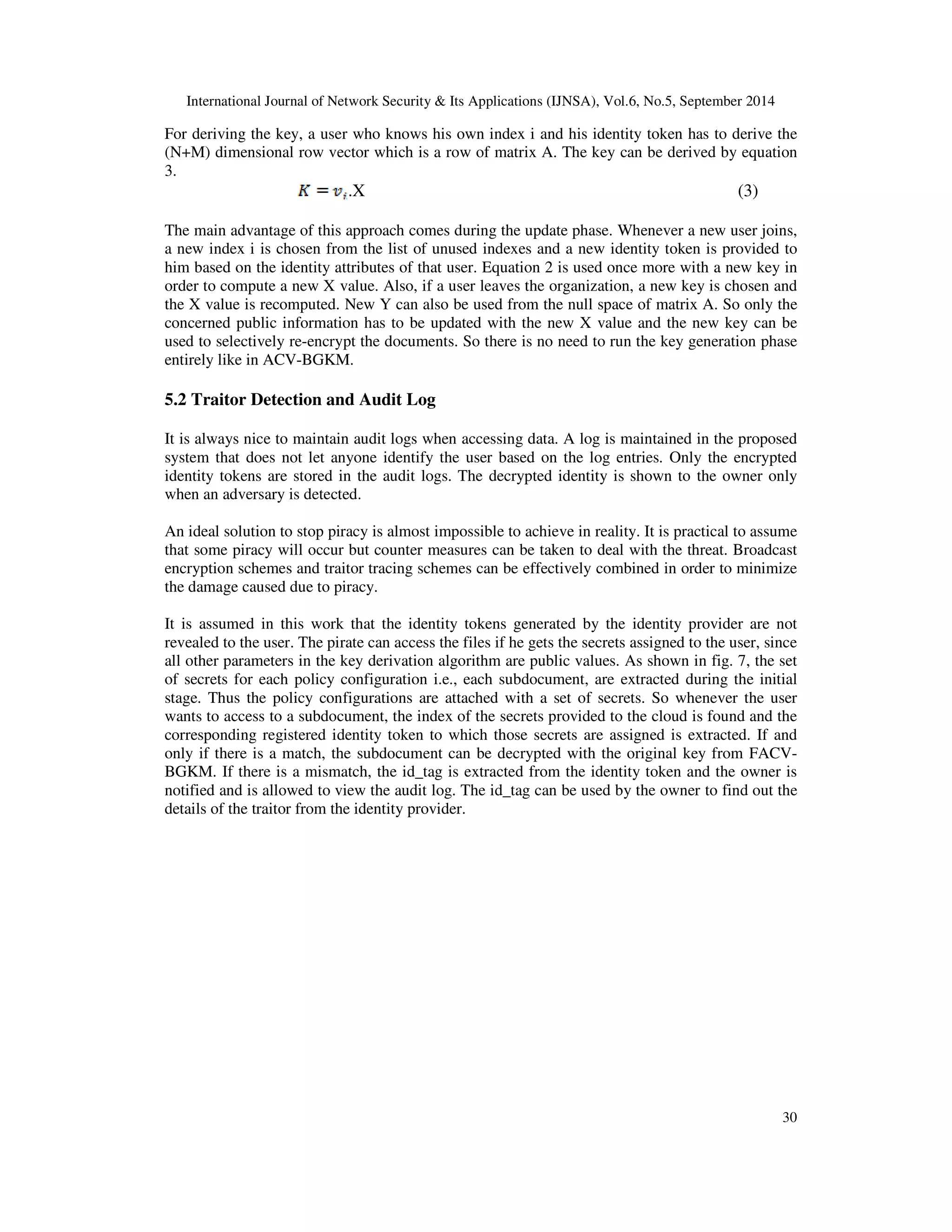 Cloud Based Access Control Model For Selective Encryption Of Documents With Traitor Detection Pdf