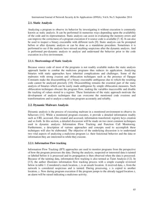 A FRAMEWORK FOR ANALYSIS AND COMPARISON OF DYNAMIC MALWARE ANALYSIS TOOLS | PDF