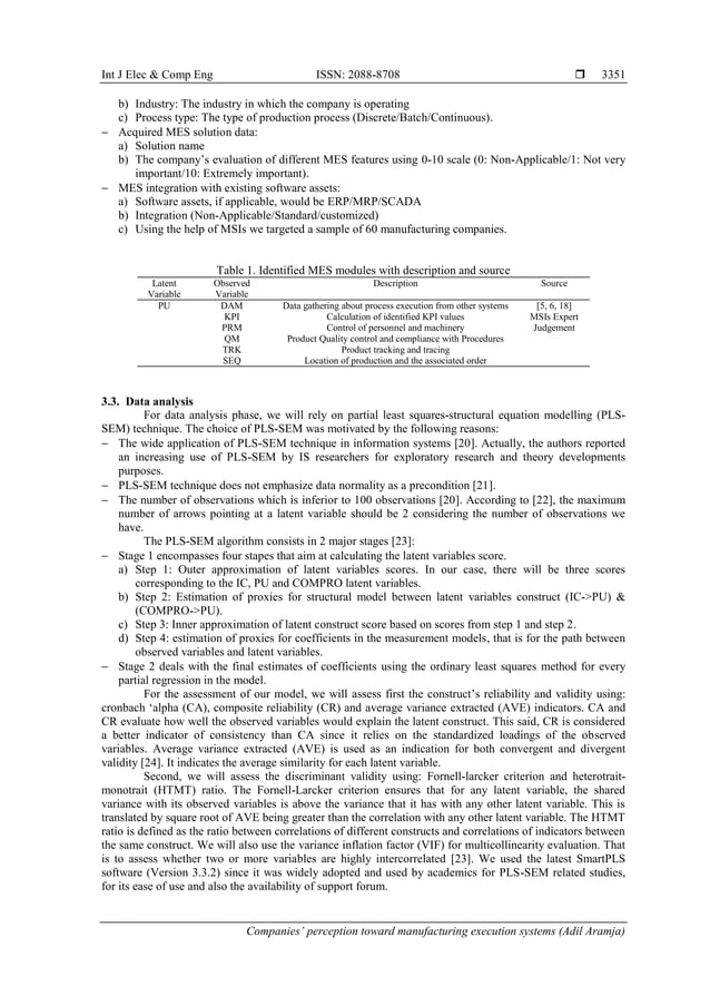 Companies’ perception toward manufacturing execution systems | PDF