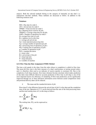 SIMULATION AND COMPARISON ANALYSIS OF DUE DATE ASSIGNMENT METHODS USING SCHEDULING RULES IN A ...