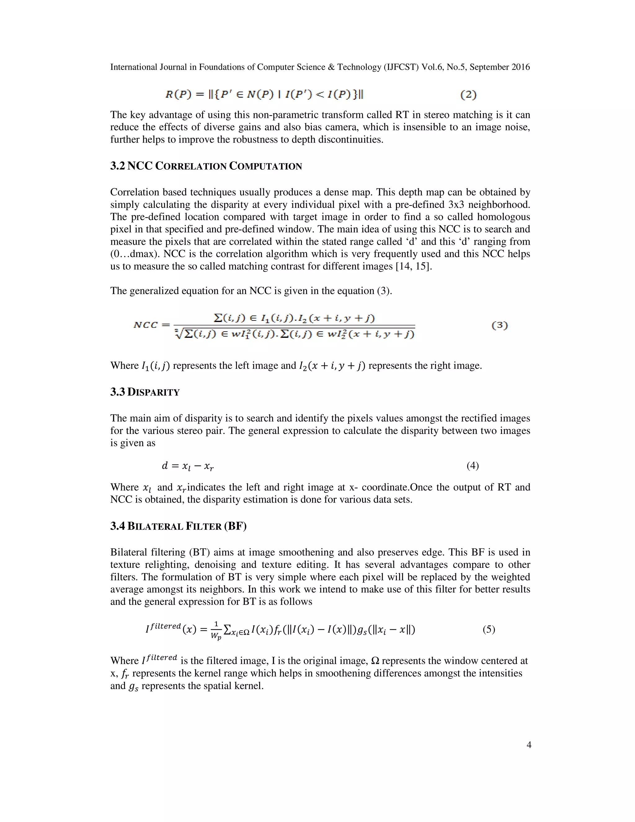 Computationally Efficient Two Stage Sequential Framework For Stereo Matching Pdf