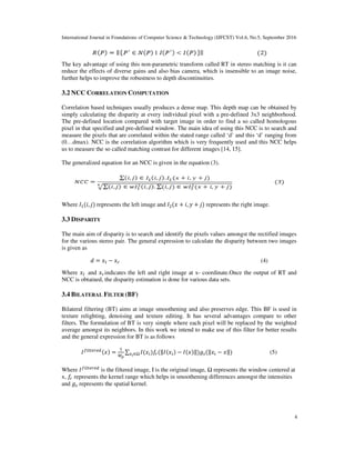 COMPUTATIONALLY EFFICIENT TWO STAGE SEQUENTIAL FRAMEWORK FOR STEREO MATCHING | PDF