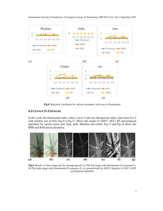 COMPUTATIONALLY EFFICIENT TWO STAGE SEQUENTIAL FRAMEWORK FOR STEREO MATCHING | PDF