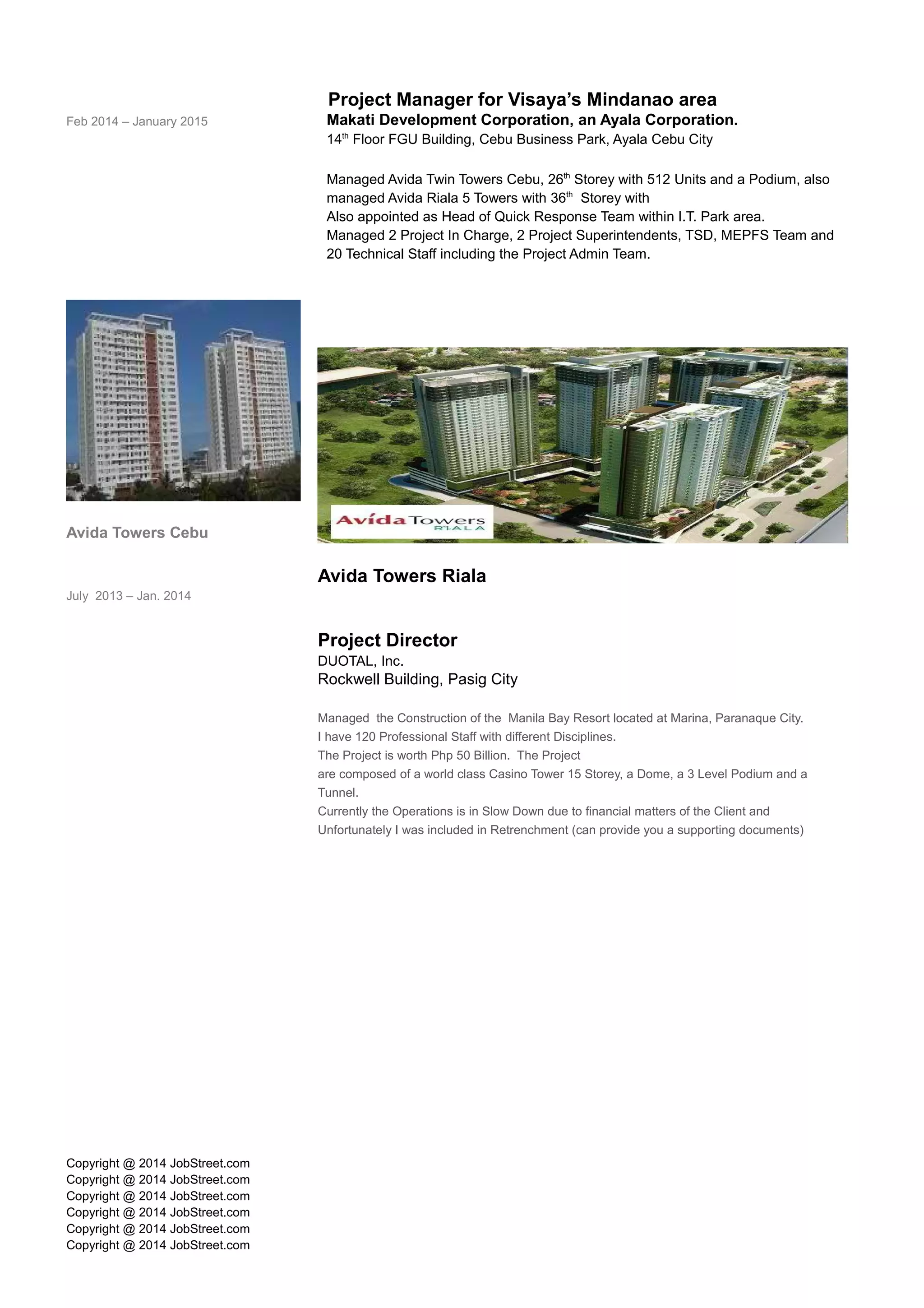 Antonio Allan Mendoza resume 11.24.15