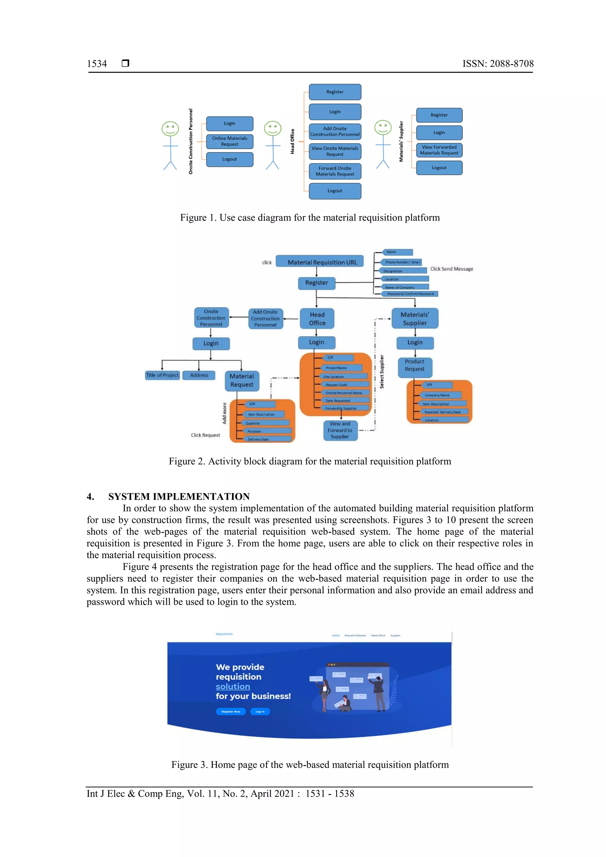 Web-based material requisition system in the supply chain of ...