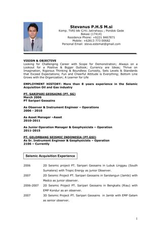 CV_Stevanus | PDF