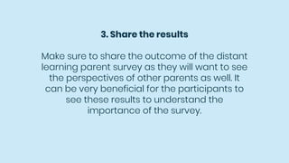 How to Create Effective Distance Learning Parent Surveys | PPT