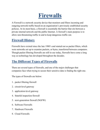 Firewalls | PDF